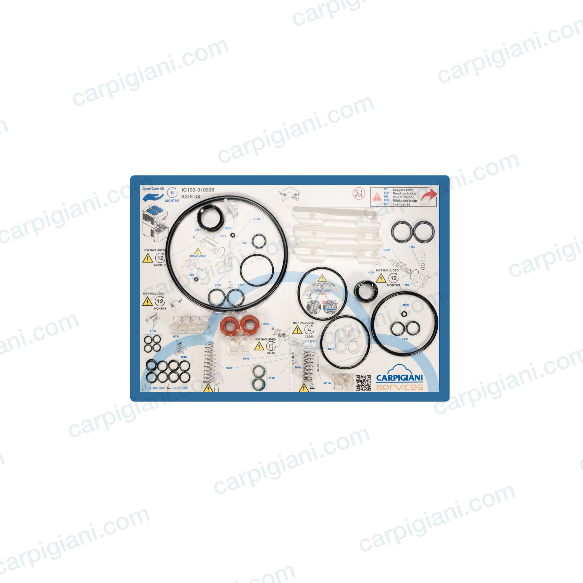 CARPICARE KIT K 3/E - 3X - Shop Carpigiani